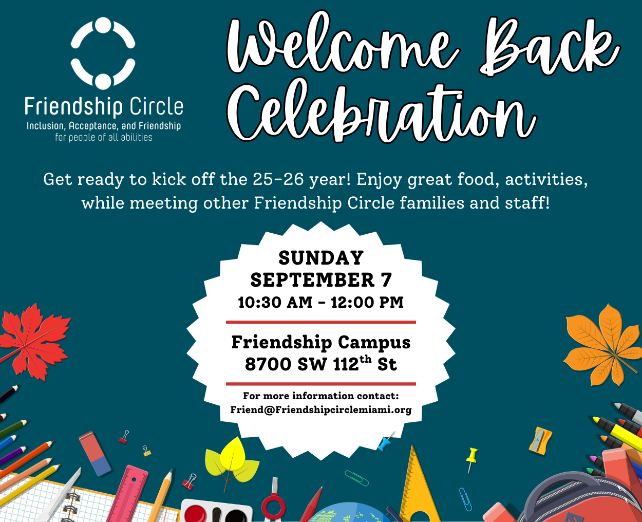 Welcome Back Celebration - Friendship Circle Miami